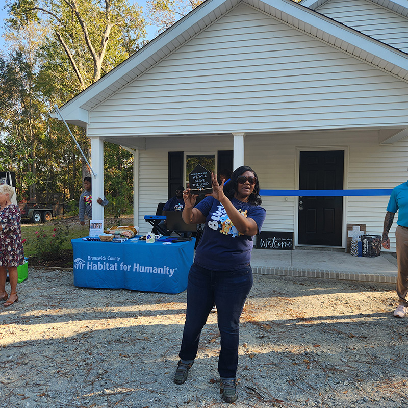 Latasha Frink’s Home Dedication | Brunswick County Habitat for Humanity